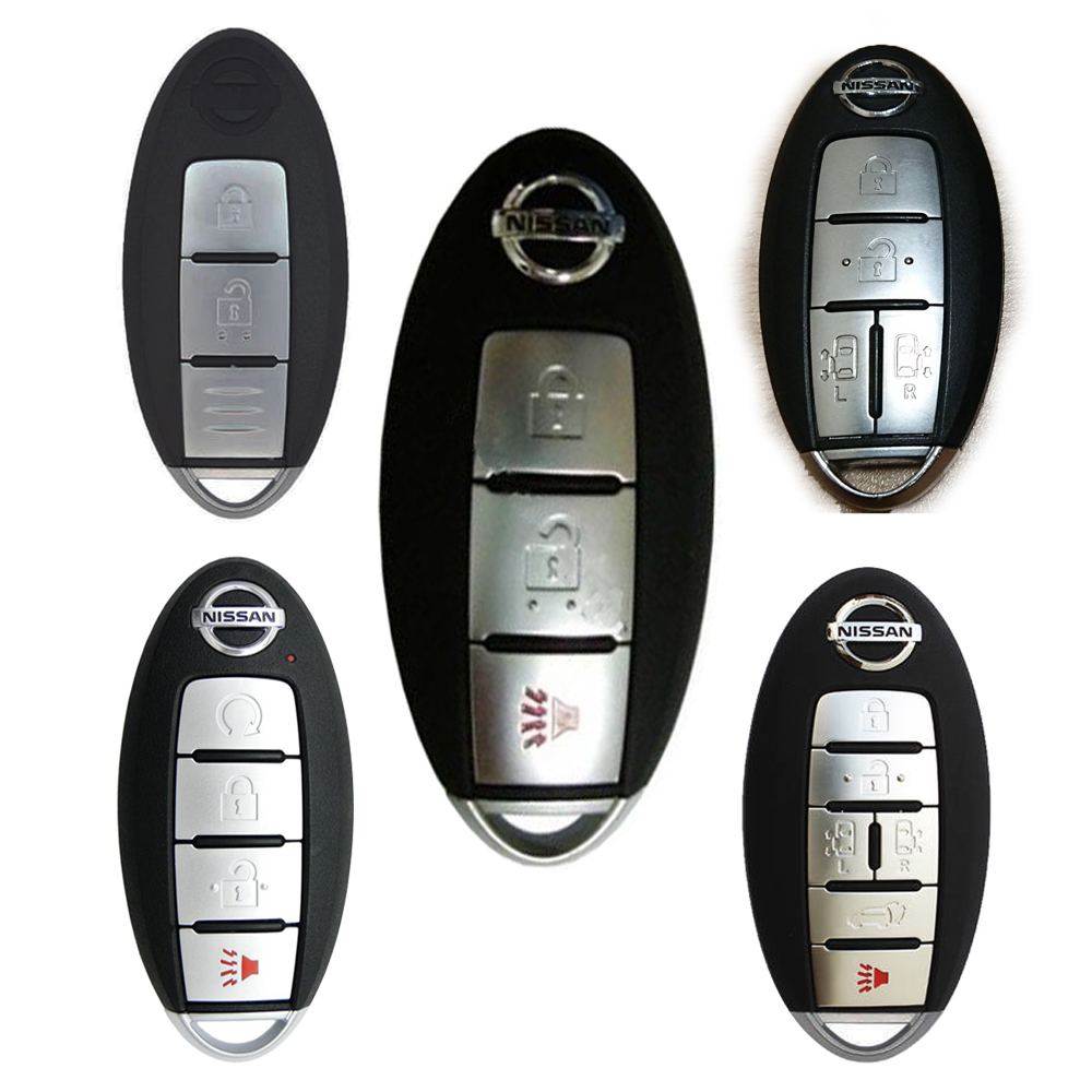 Chìa khóa thông minh xe Nissan Tiida chính hãng 3 nút có nút đỏ báo động